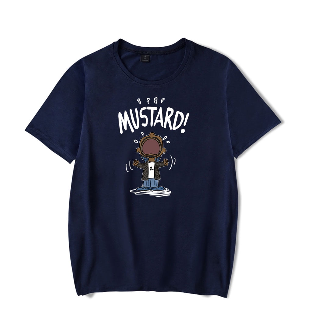 Kendrick Lamar merch Mustard Tee TV Off Lyrics t-shirt Lamar Rap God ...