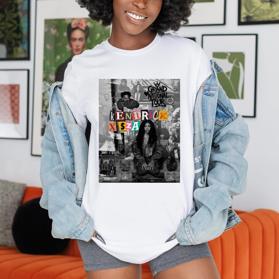 Kendrick Lamar x SZA Grand National Tour Merch, TV Off Vibe, Melanin Power, Kdot Style For All ...