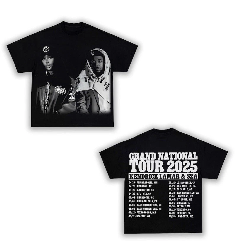 Kendrick Lamar x SZA Grand National Tour for fans men women - Walmart.com