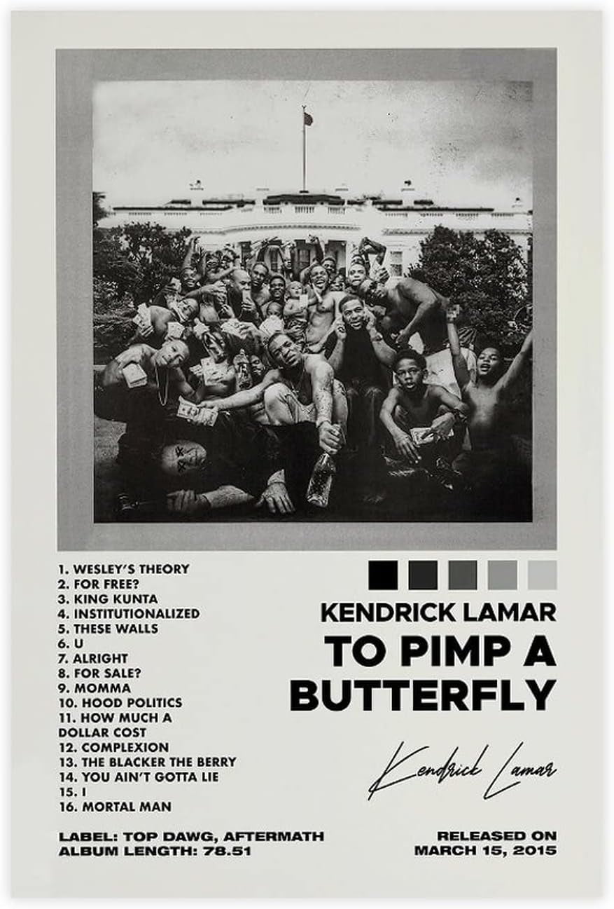 Kendrick Posters To Pimp A Butterfly Album Cover Posters Rapper Posters ...