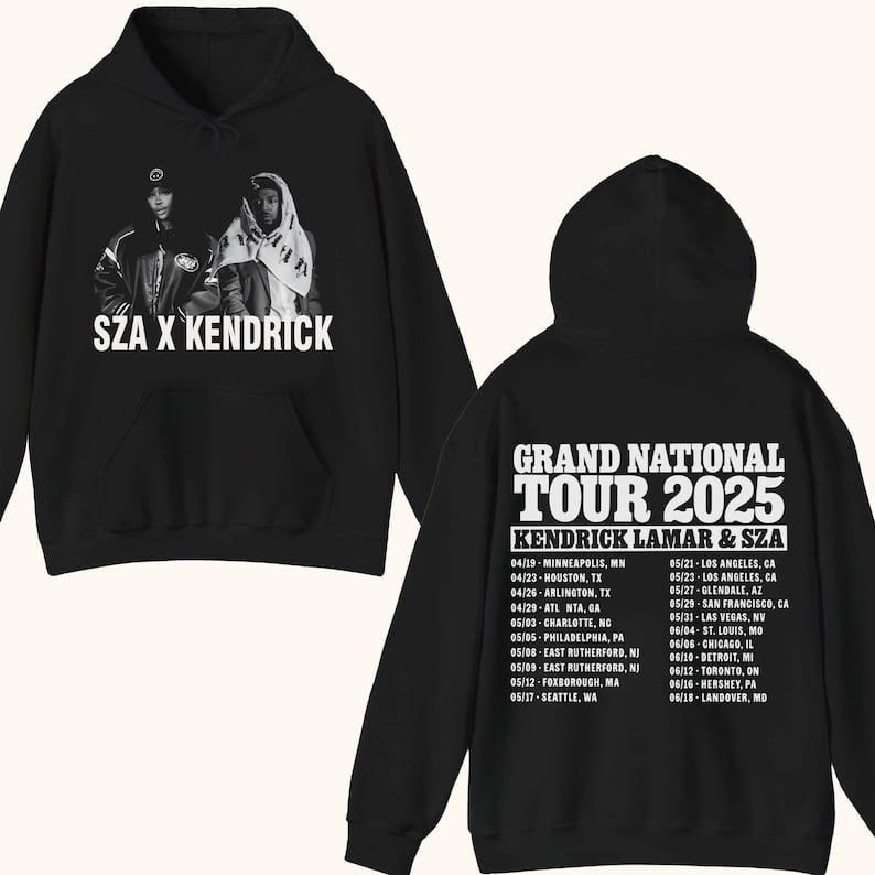 Kendrick & SZA Grand National Tour 2025 Limited Edition Merch ...