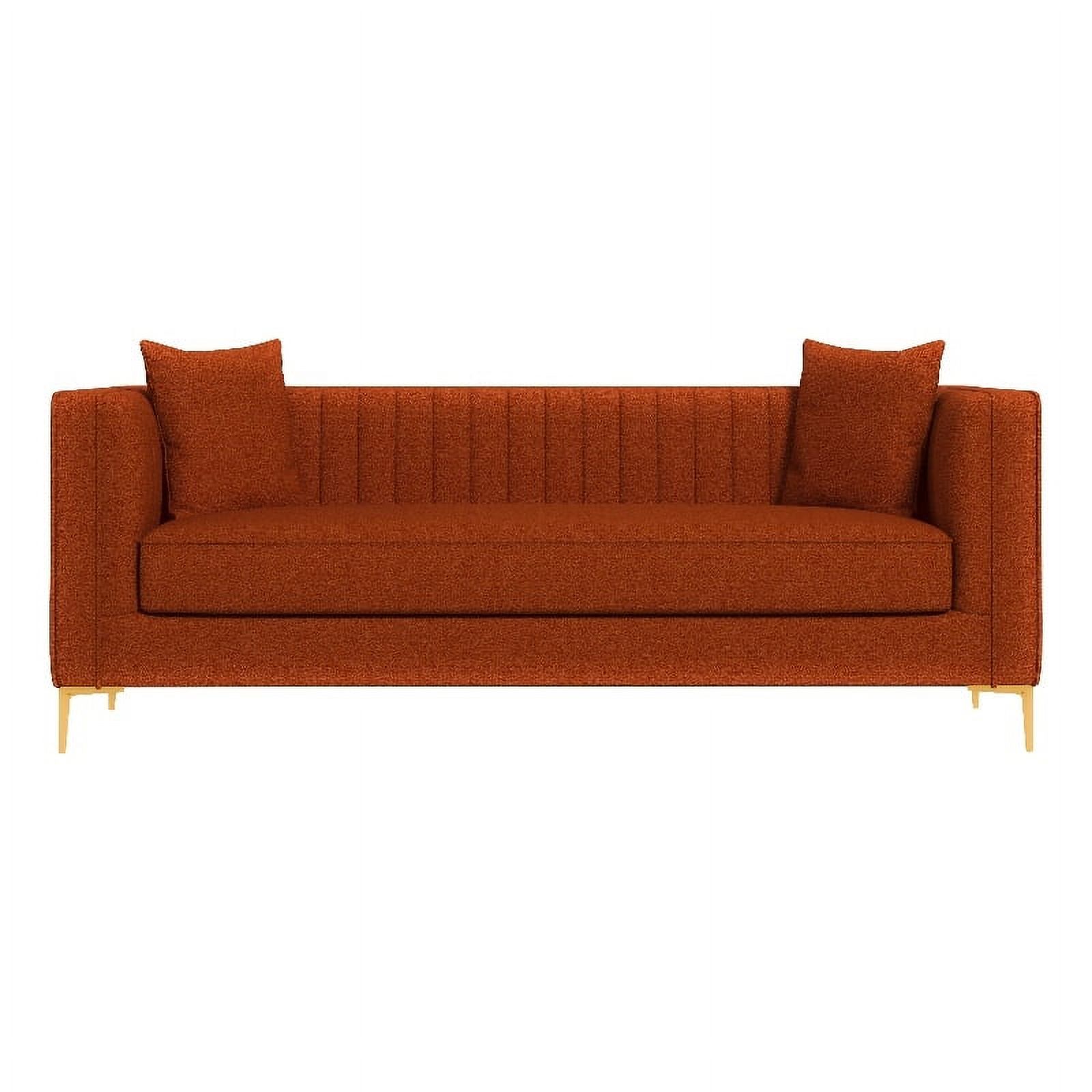 Kendrix Mid Century Modern Luxury French Boucle Fabric Couch in Dark ...