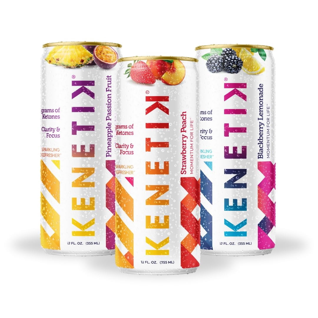 Kenetik Nootropic Ketone Drink, Ketones for Energy & Focus, Caffeine ...