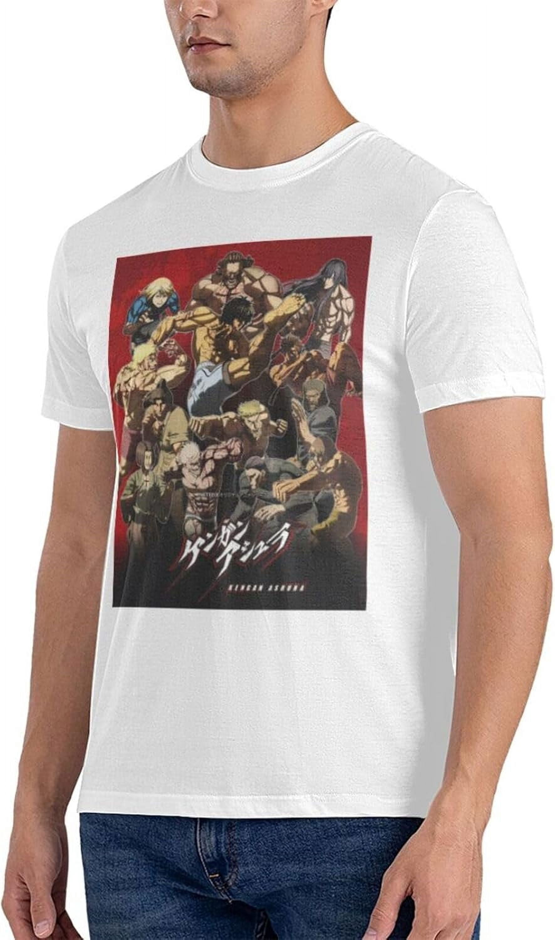 Kengan Anime Ashura Shirt Man's Short Sleeve Crew Neck Cotton T Shirt ...