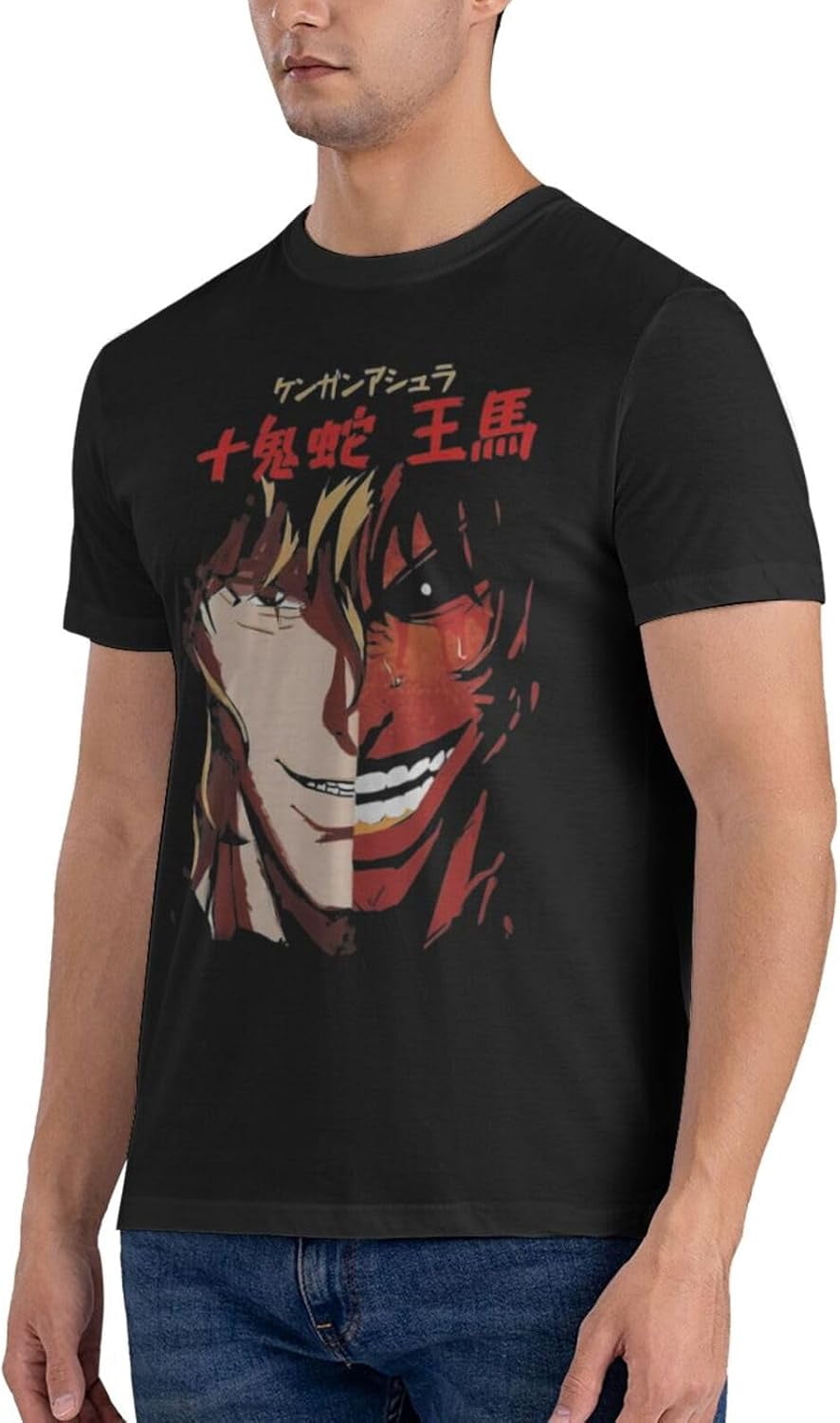 Kengan Anime Ashura Shirt Man's Short Sleeve Crew Neck Cotton T Shirt ...
