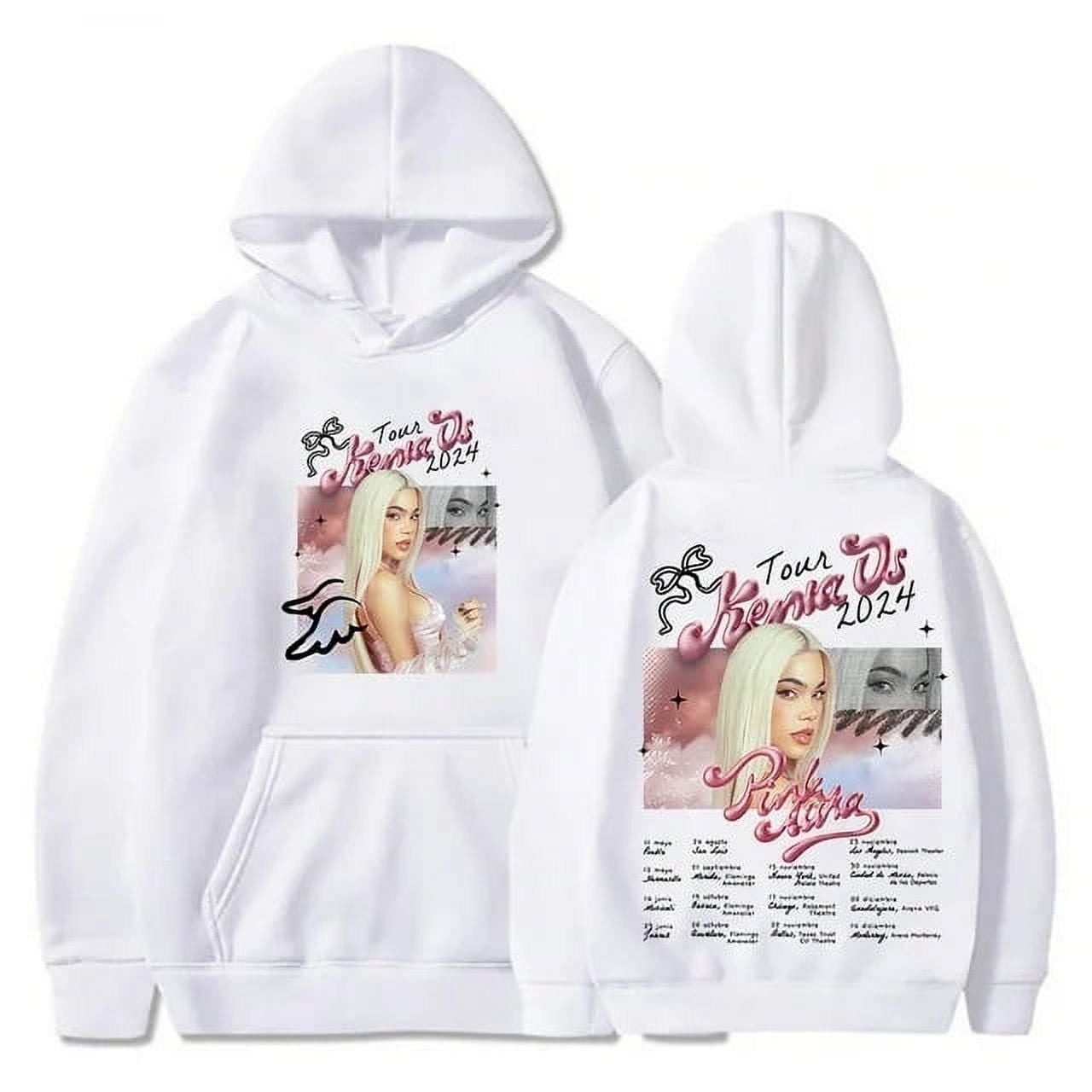 Kenia Os Pink Aura Tour 2024 Hoodie Merch For Men/Women Unisex Long Sleeve Sweatshirt Hiphop ...