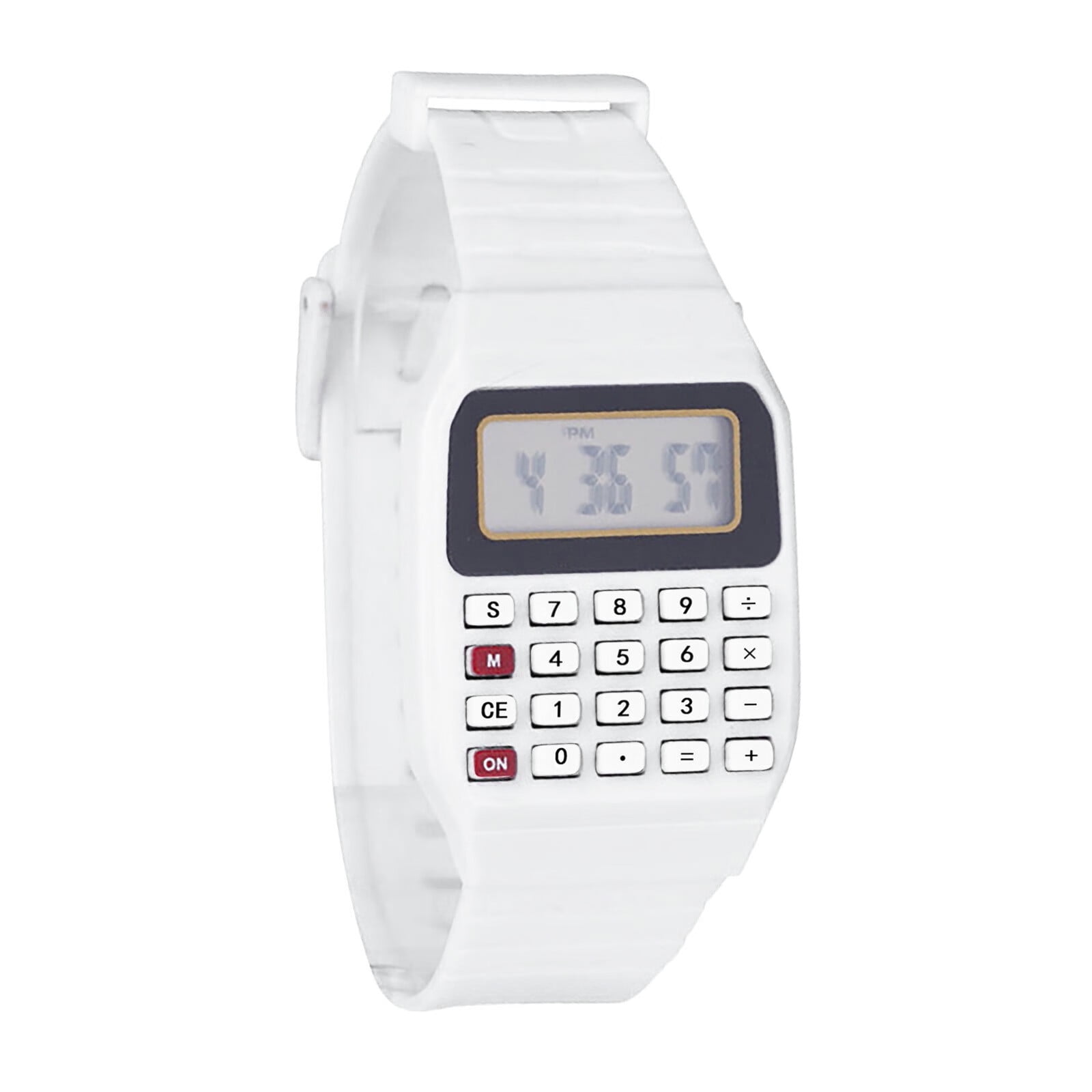 Kenklcie Silicone Multi Time Electronic Wrist Calculator ( Set ...