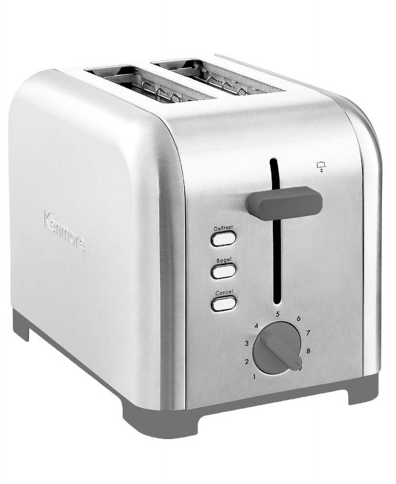 Kenmore 2 Slice 1400W Toaster with Dual Controls, 1.5 in wide Slots ...