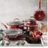 Kenmore Andover 10-Piece Aluminum Cookware Set - Gradient Red - Walmart.com