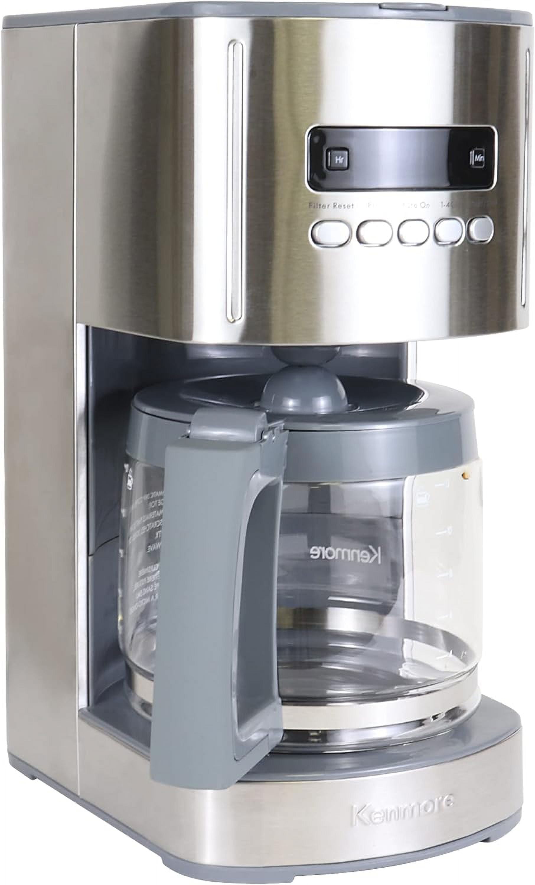 Kenmore 12-Cup Stainless Steel Coffee Maker with Aroma Control, Strong ...