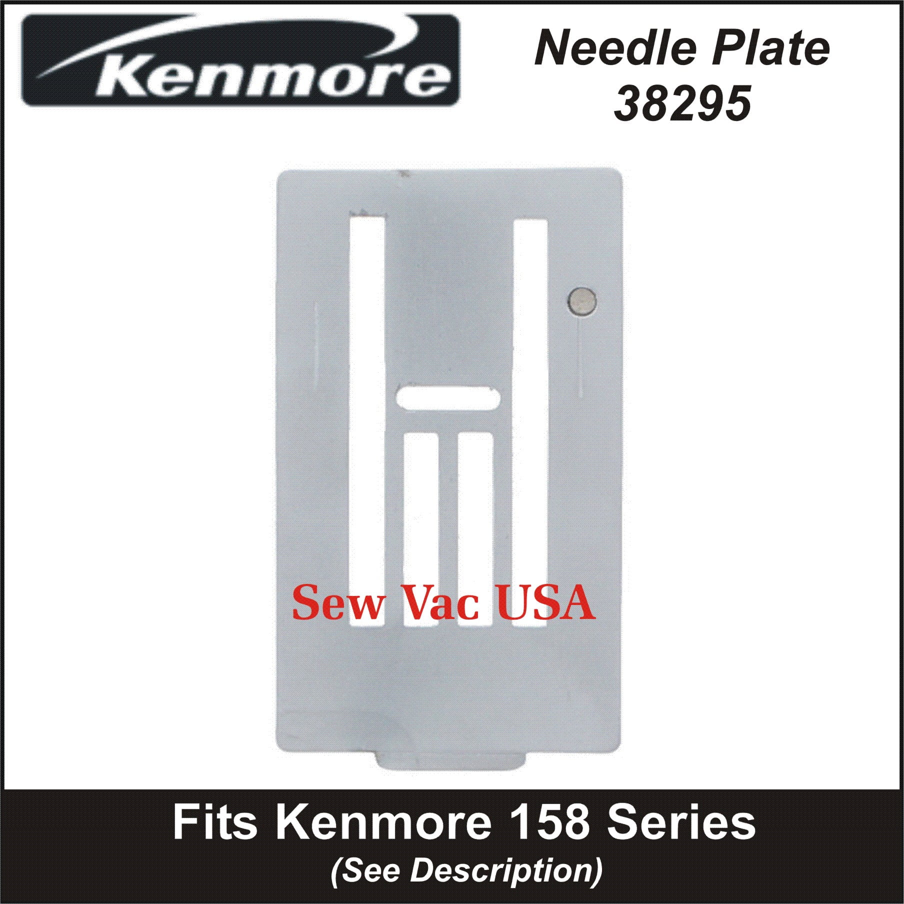 Kenmore Needle Plate Insert 38295 Fits 158 Series See Description ...