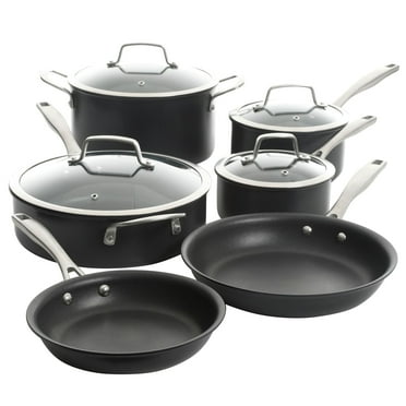 Kenmore Andover 10-Piece Aluminum Cookware Set - Gradient Red - Walmart.com