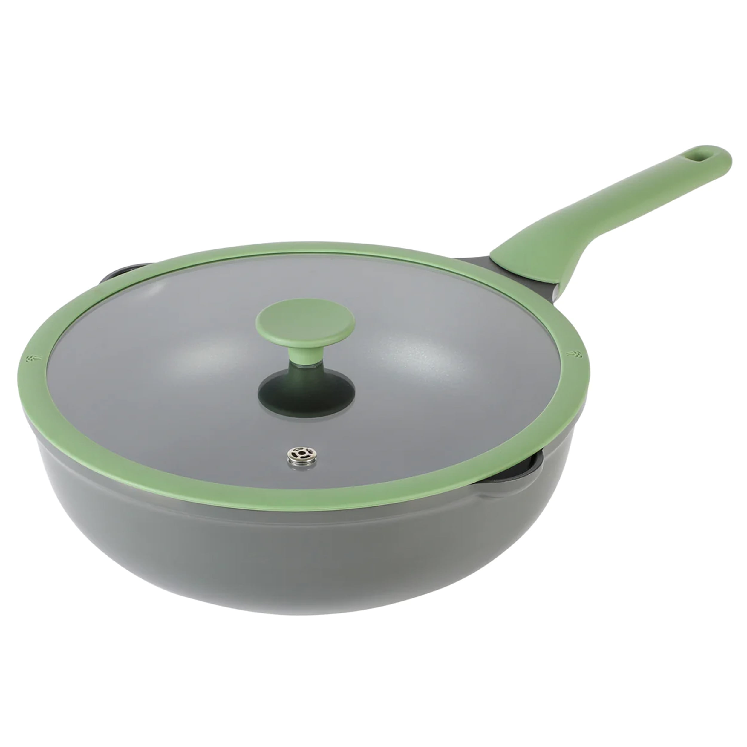 Kenmore Theodore 13 Inch Nonstick Cast Aluminum Saute Pan with Lid ...