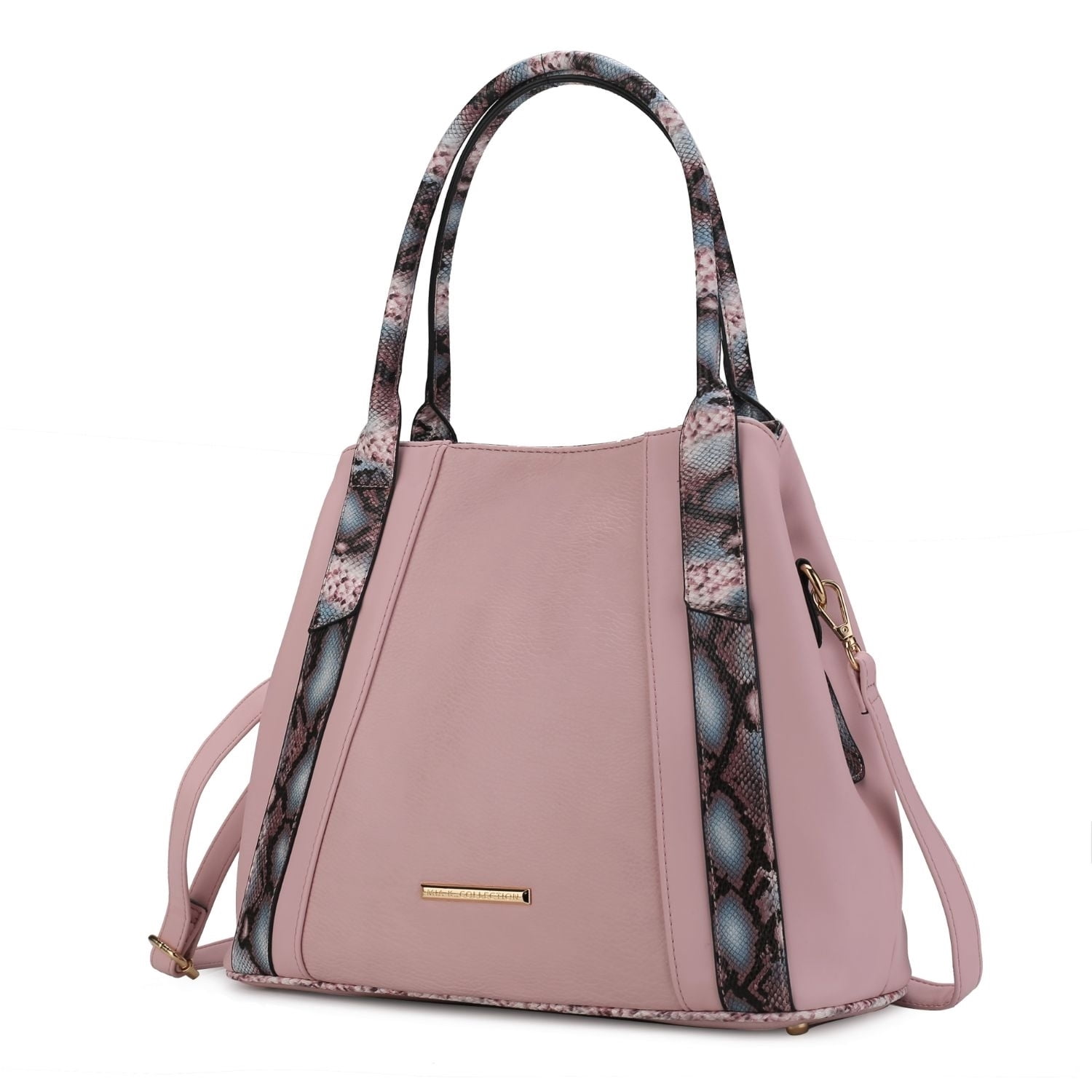 Kenna Snake embossed Vegan Leather Womens Tote Bag by Mia K - Walmart.com