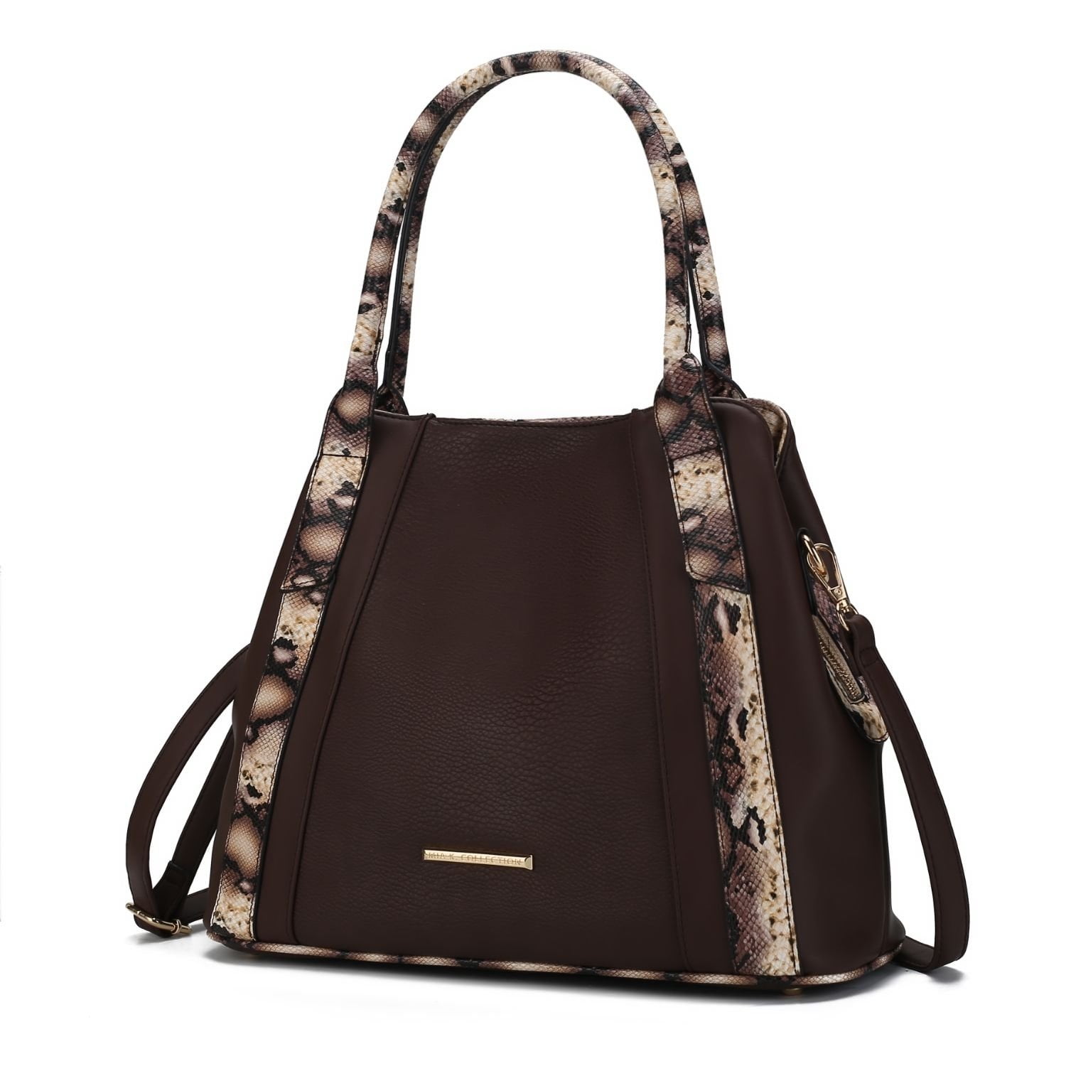 Kenna Snake embossed Vegan Leather Womens Tote Bag by Mia K - Walmart.com