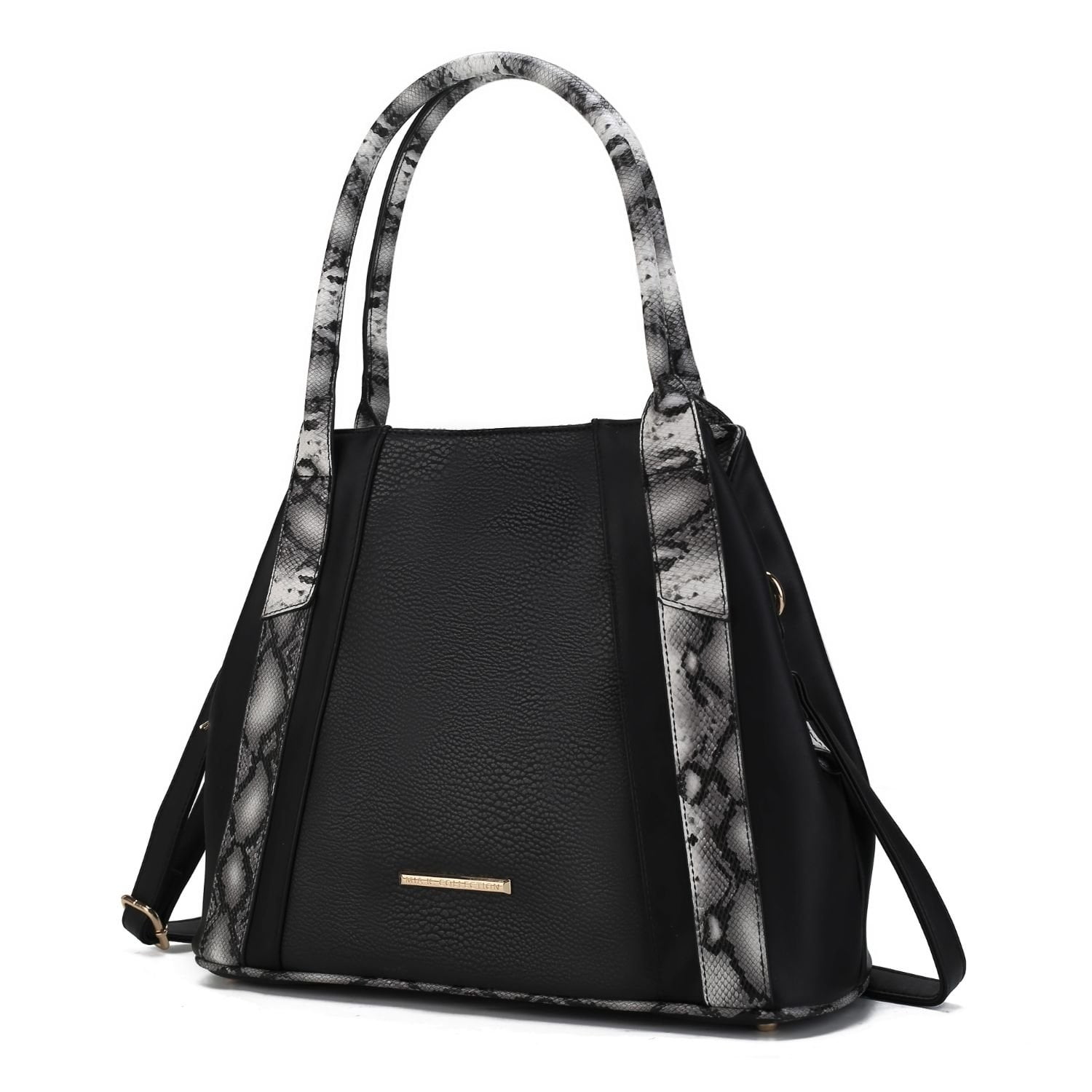 Kenna Snake embossed Vegan Leather Womens Tote Bag by Mia K - Walmart.com
