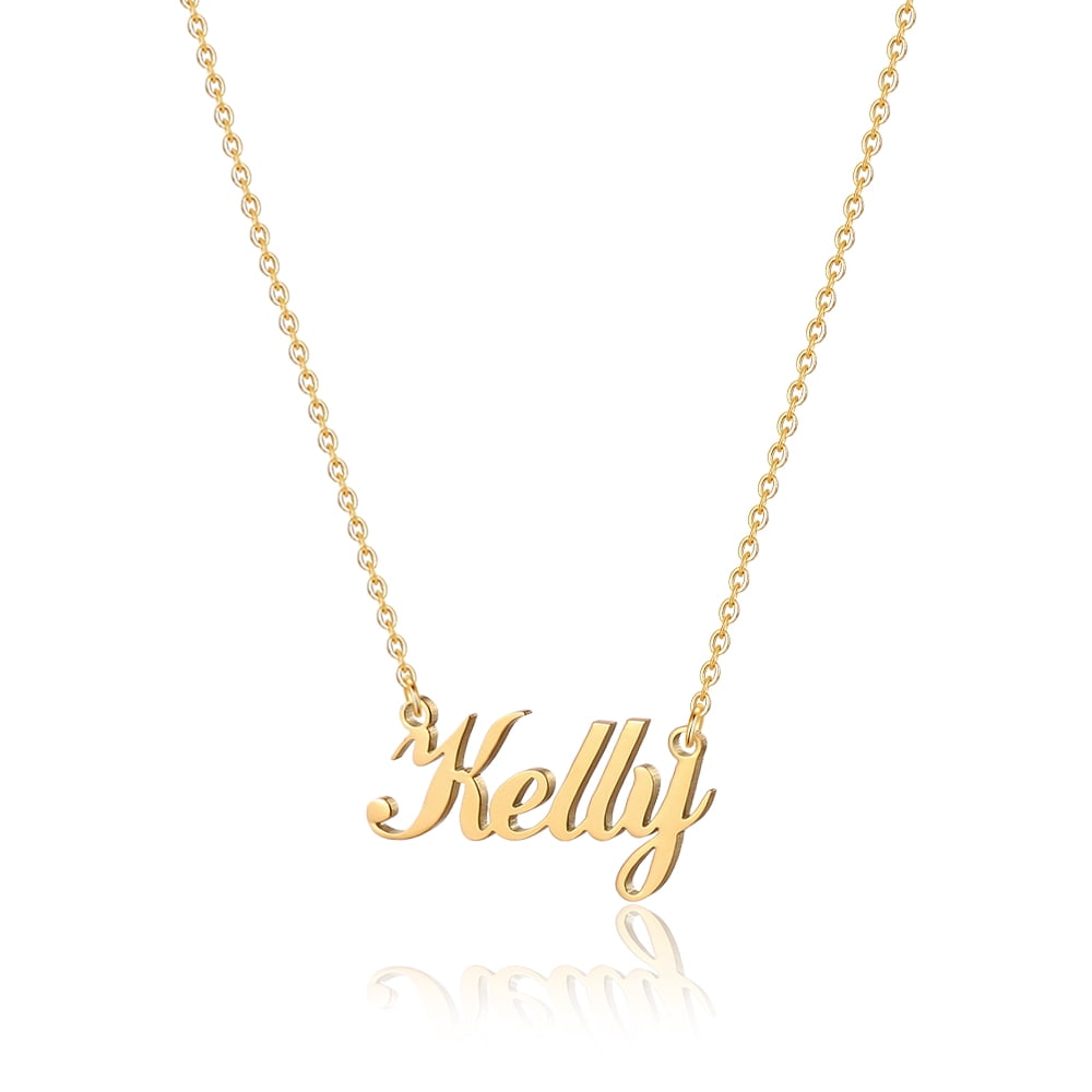 Kennedy Name Necklace, 18K Gold Filled Custom Name Necklace ...