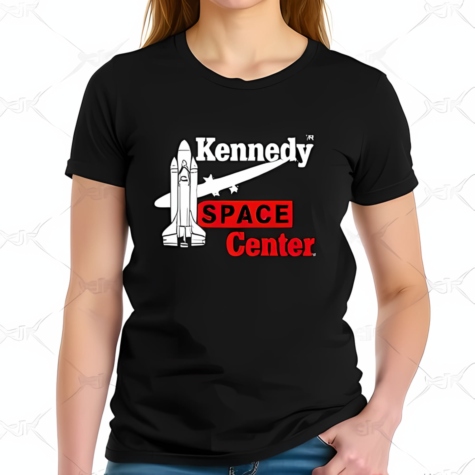 Kennedy Space Center Graphic T-Shirt - Black Cotton Short Sleeve Tee ...