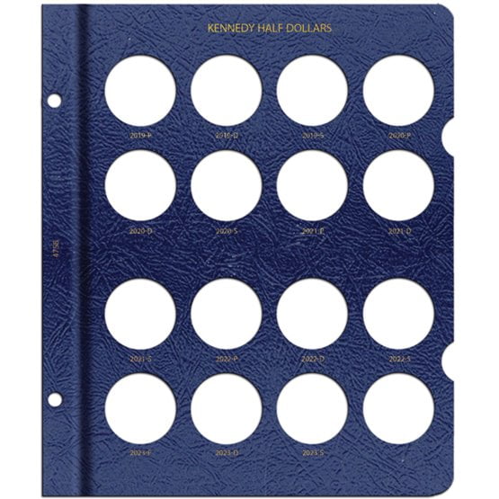 Kennedy Whitman Coin Album Pages - Walmart.com