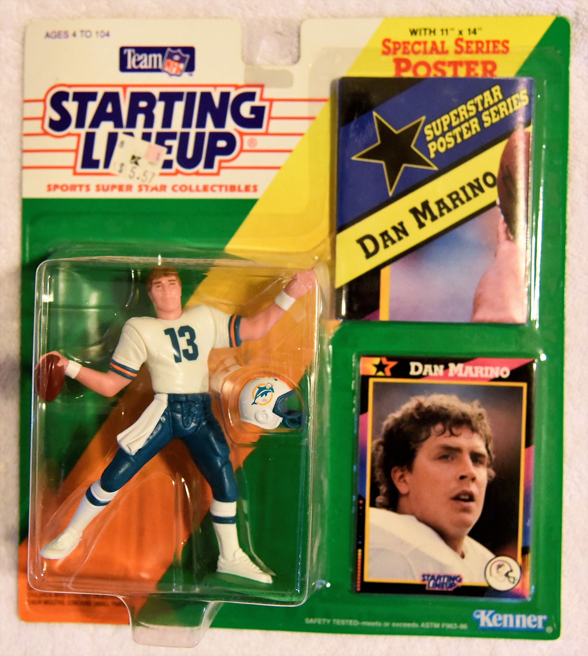Kenner 1992 Starting Lineup DAN MARINO Football SLU - Walmart.com