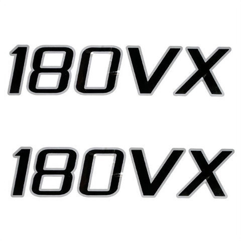 Kenner Boat Decal Stickers 130106 | 180 VX Black Silver (Pair ...