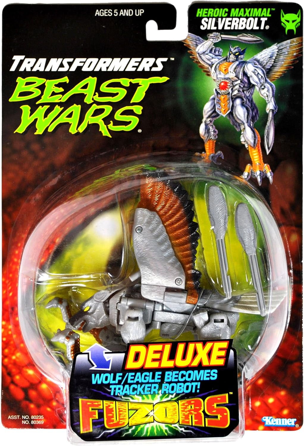 Kenner Year 1997 Beast Wars Fuzors Series Deluxe Class 7 Inch Tall Robot Action Figure - Heroic ...