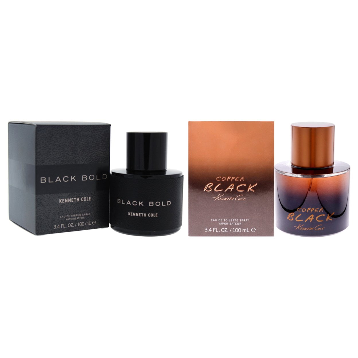 Kenneth Cole Cologne Fragrance Kit - 3.4 oz Black Bold EDP Spray, 3.4oz ...