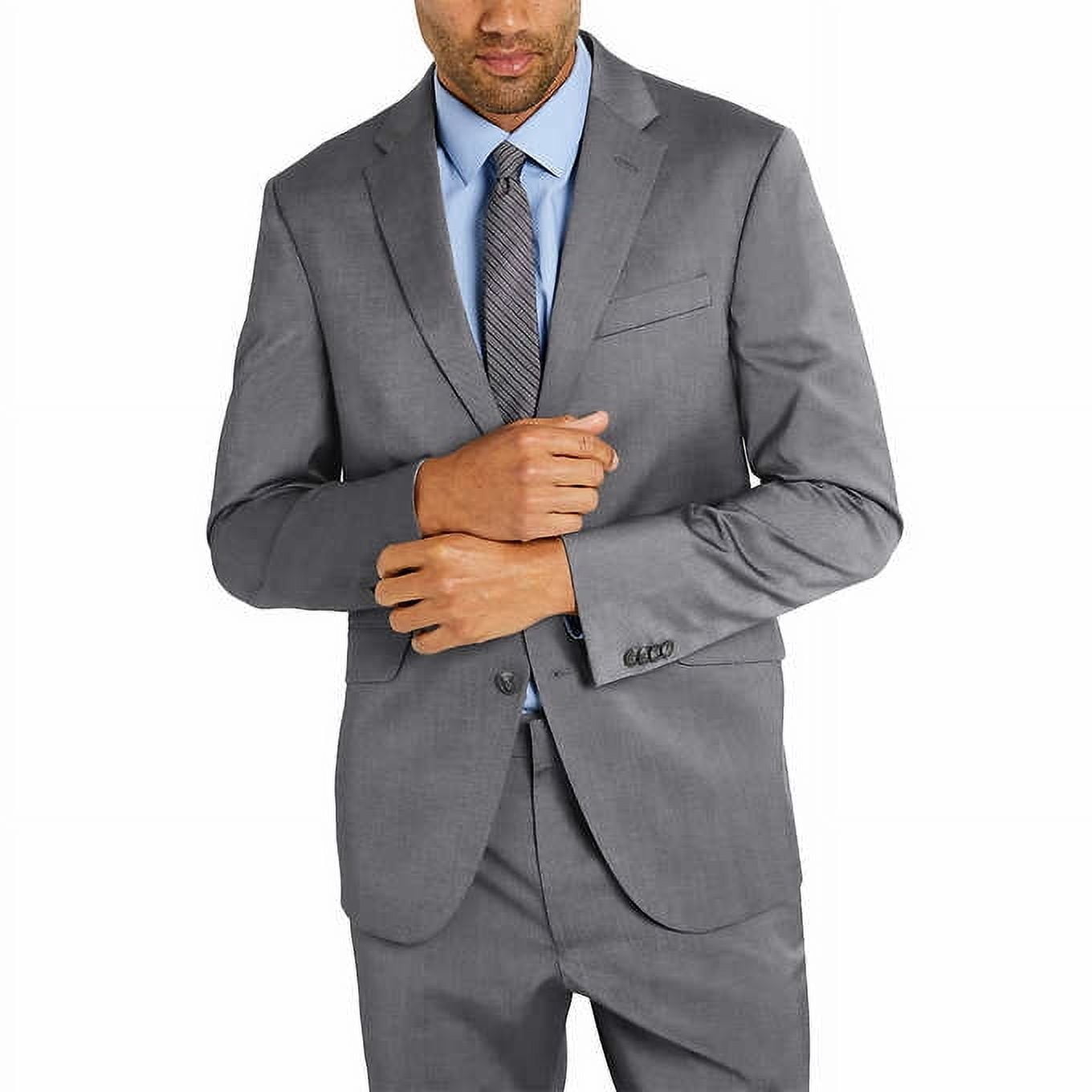 Kenneth Cole NY Men's Slim Fit Solid Suit Separate Jacket | Grey ...
