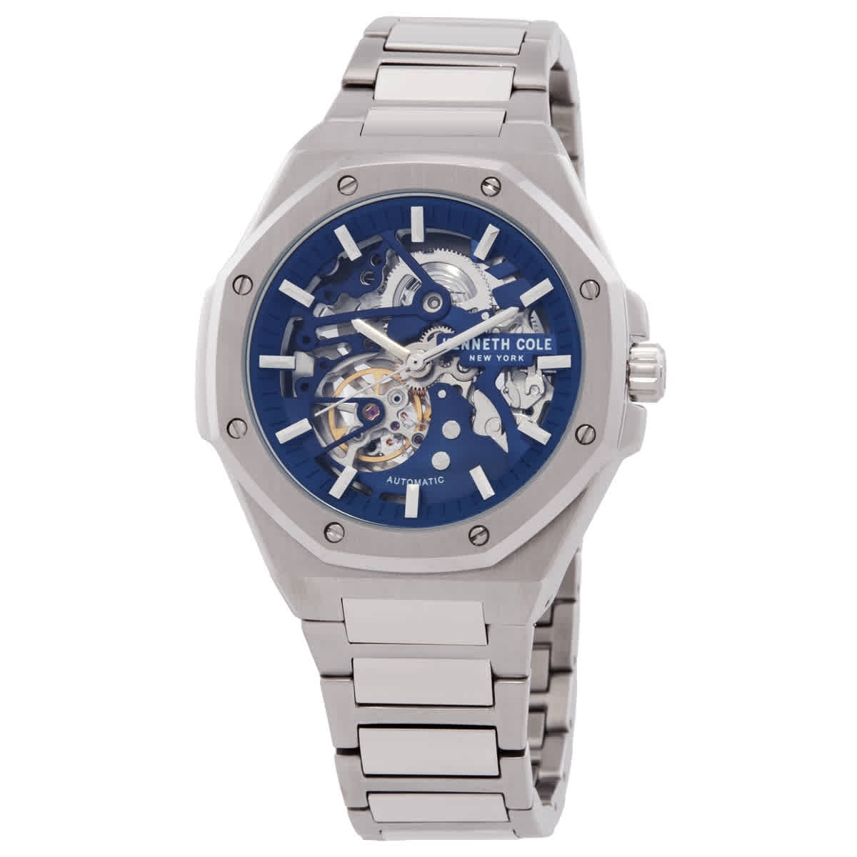 Kenneth Cole New York Automatic Skeleton Octagonal Men's Watch ...