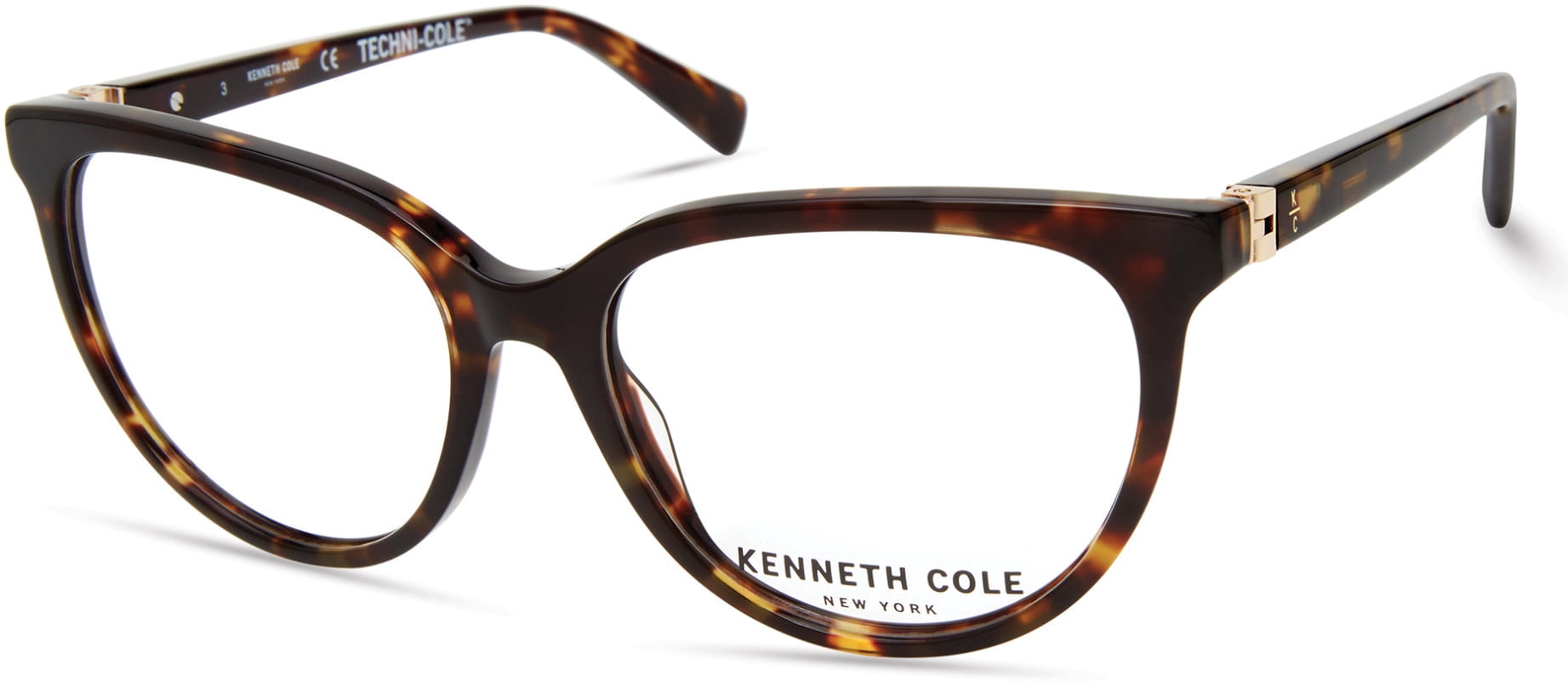 Kenneth Cole New York KC0336 052 Women's Dark Havana Eyeglasses ...