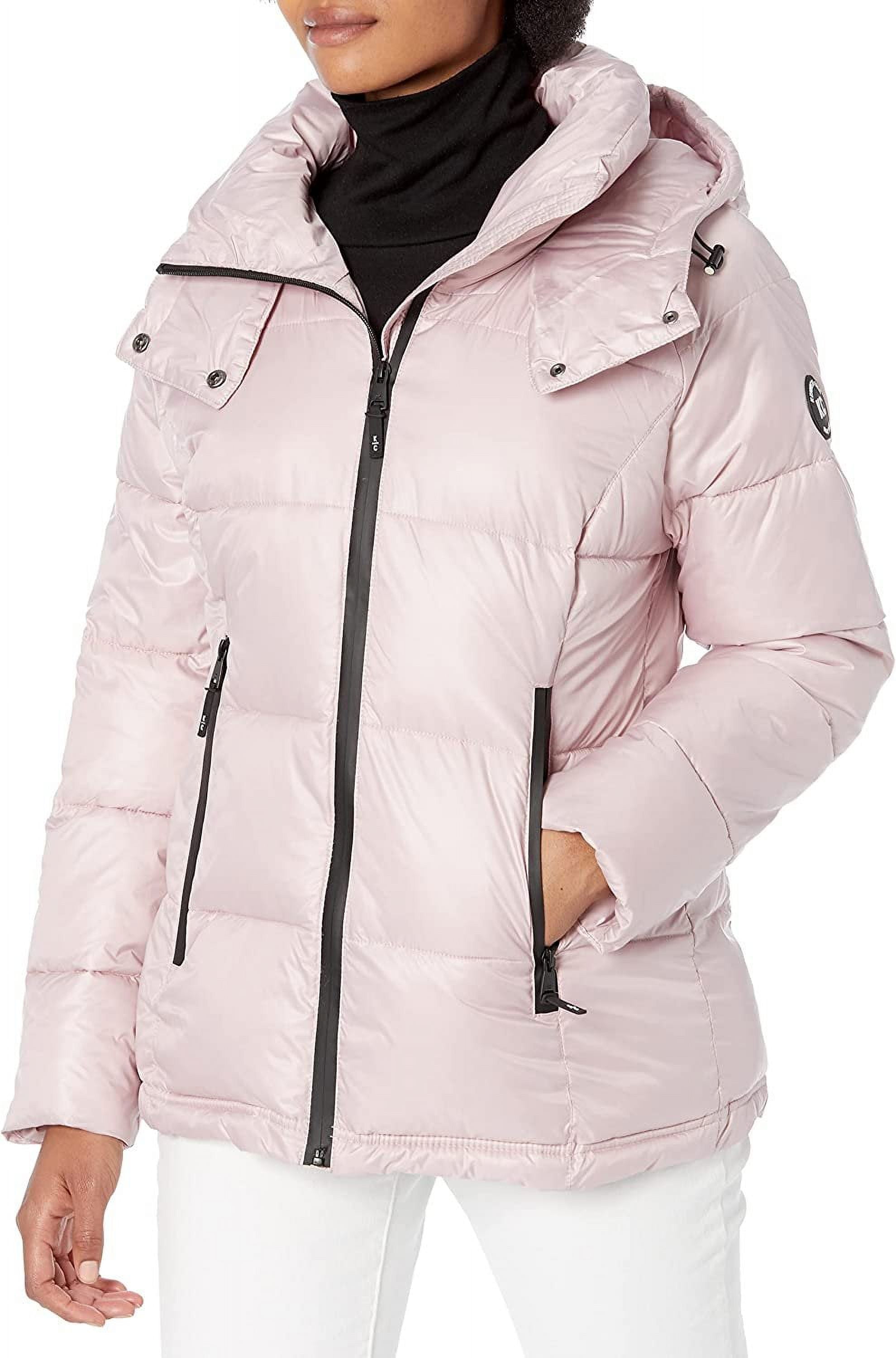 Kenneth Cole New York Women's Horizontal Zip Puffer, Pink, XS - Walmart.com