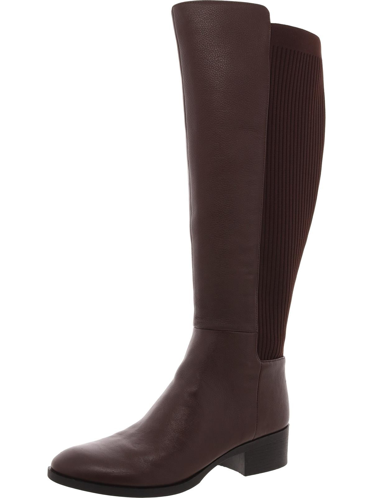 Kenneth Cole New York Womens Levon Boot WC Leather Wide Calf Knee-High ...