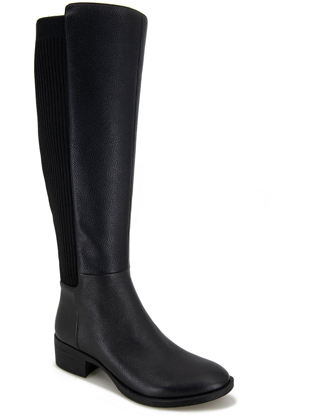 Kenneth Cole New York Womens Levon Boot WC Leather Wide Calf Knee-High ...
