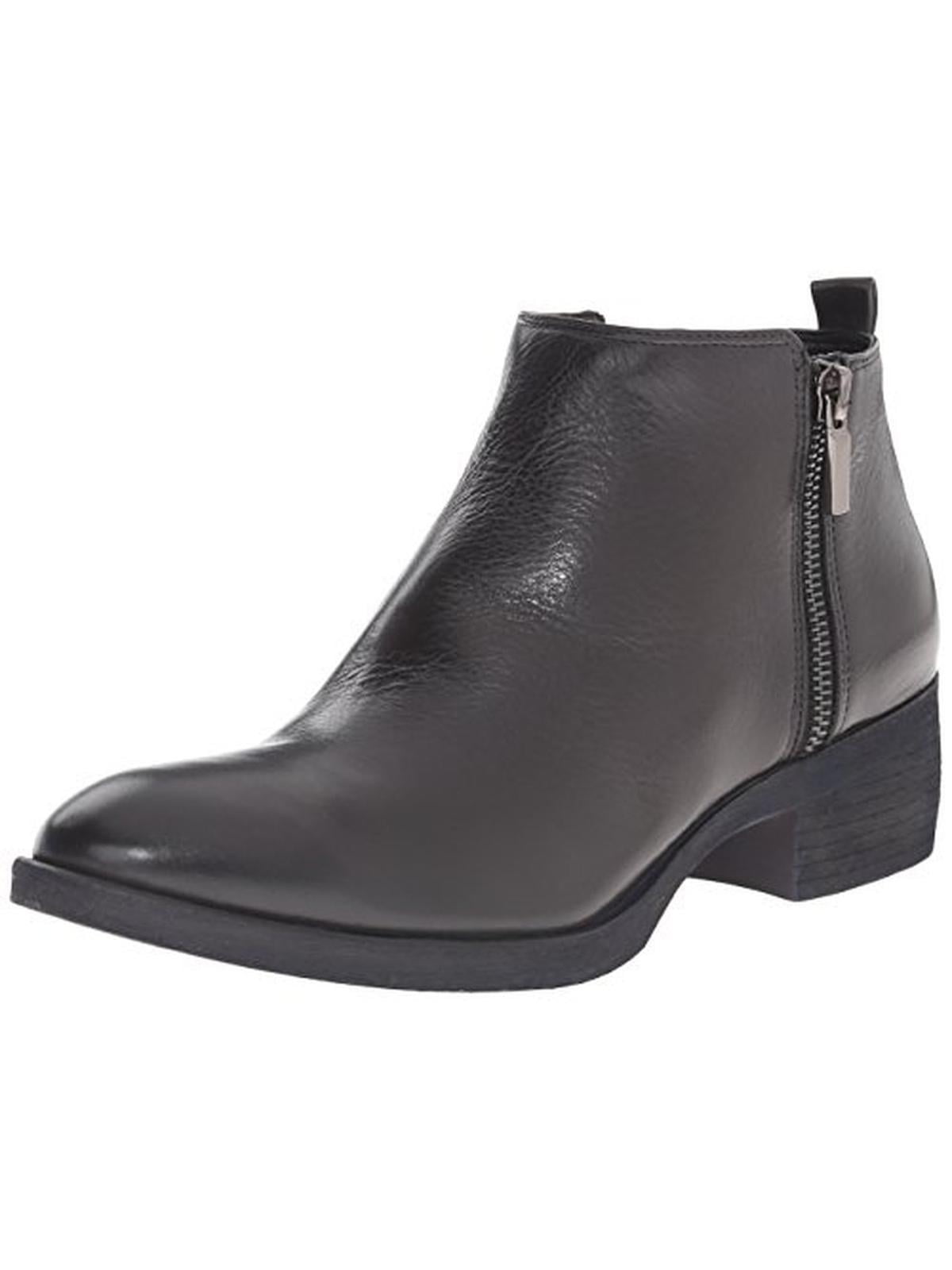 Kenneth Cole New York Womens Levon Leather Stacked Heel Ankle Boots ...