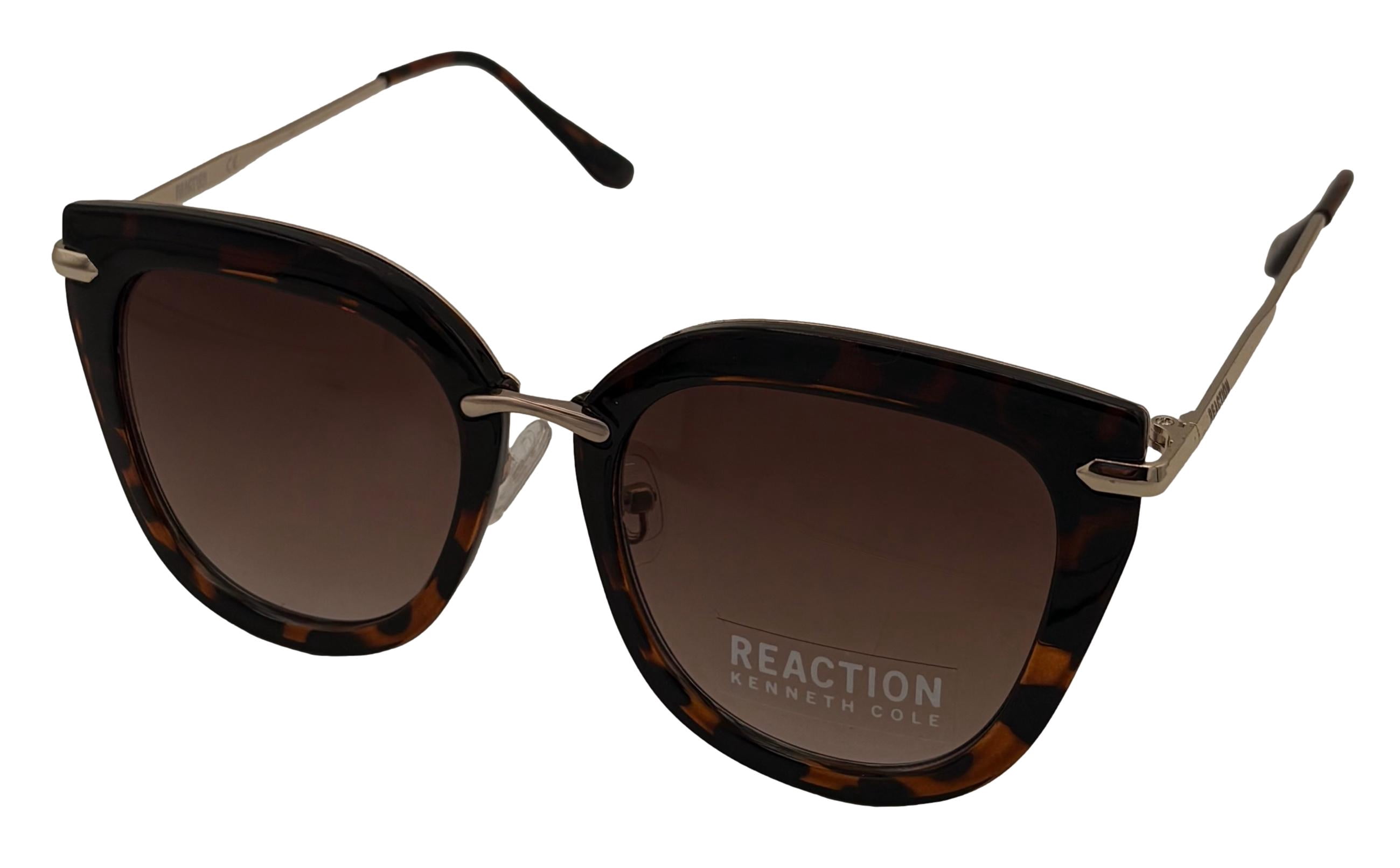 Kenneth Cole Reaction Cateye Plastic Sunglass Tortoise, Gradient Len ...