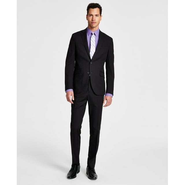 Kenneth Cole Reaction Men's Ready Flex Slim Fit Suit Black Size 38 ...