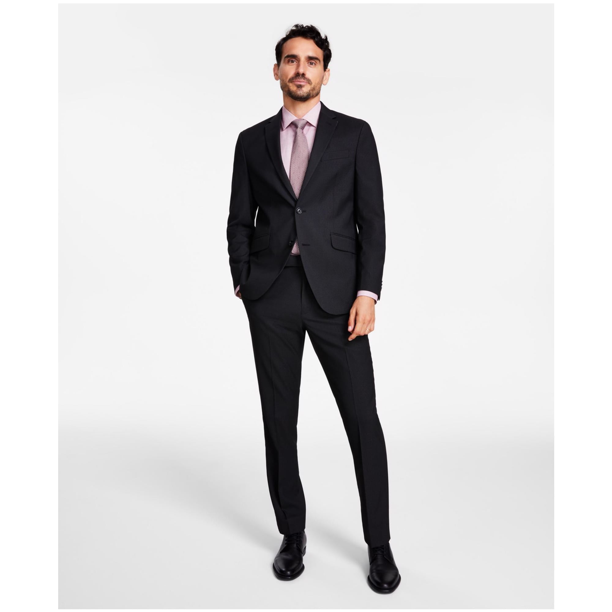 Kenneth Cole Reaction Men’s Slim-Fit Ready Flex Stretch Suits, Black ...