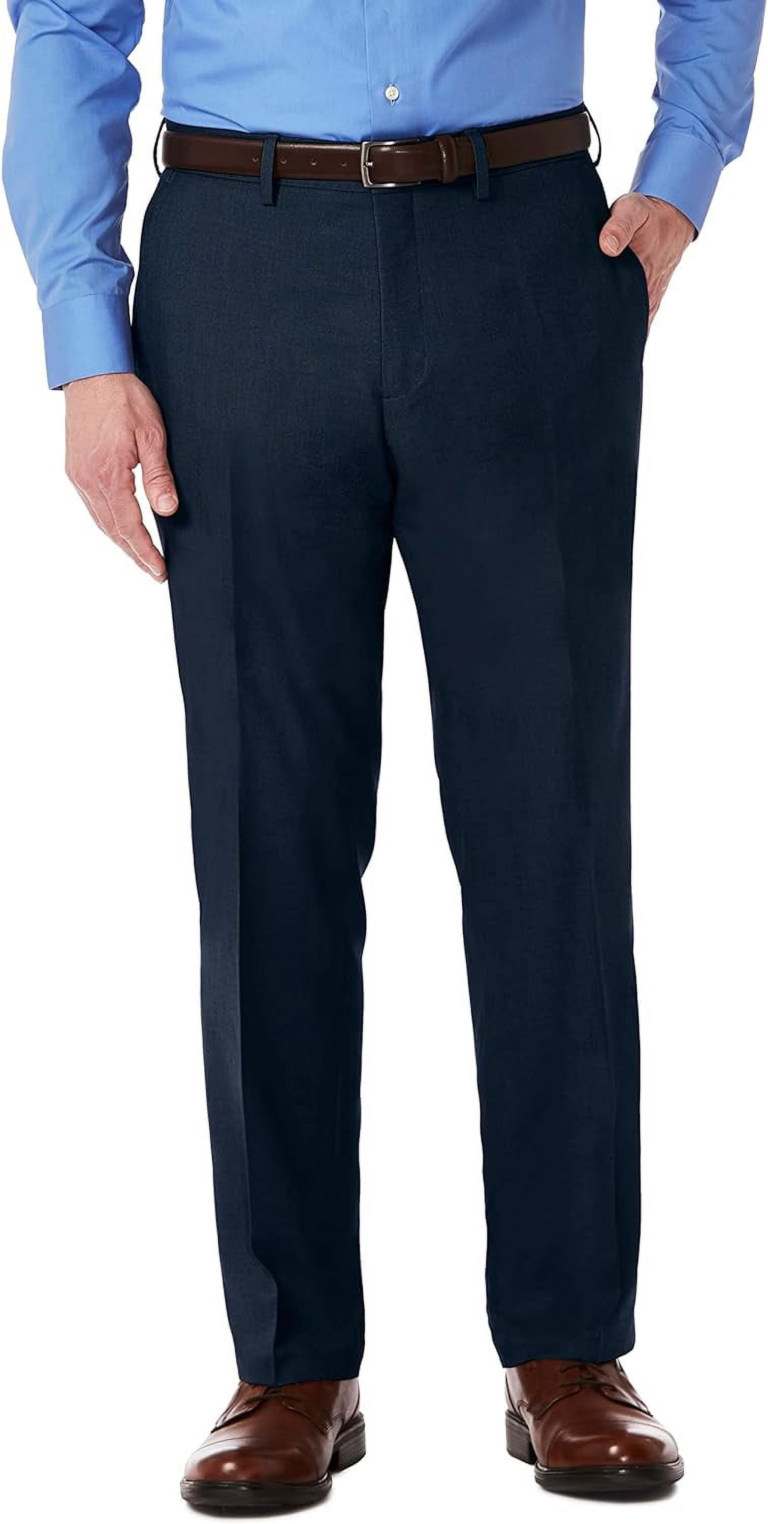 Kenneth Cole Reaction Men's Stretch Modern-Fit Flat-Front Pant 32W x ...