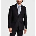Kenneth Cole Mens Slim fit Suit Jacket Blazer 36 S Black Solid Stretch ...