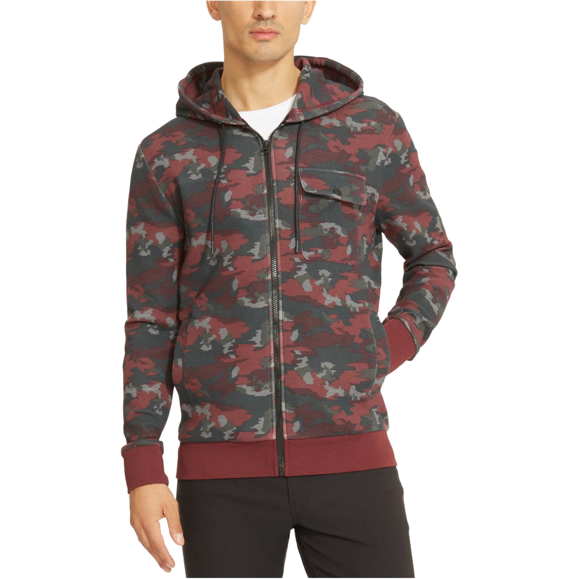 Kenneth Cole Reaction Mens Camo Hoodie Camo L - Walmart.com