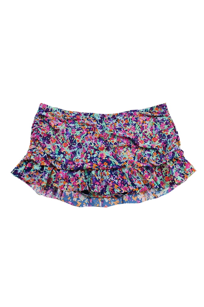 Kenneth Cole Reaction Plus Size Multi Ruffled Swim Skirt 3X - Walmart.com