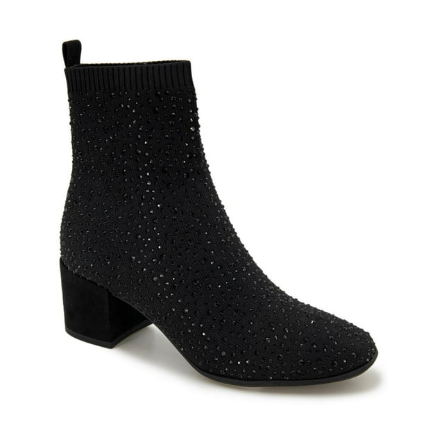 Kenneth Cole Reaction Womens Rida Stretch Jewel Rhinestone Booties ...