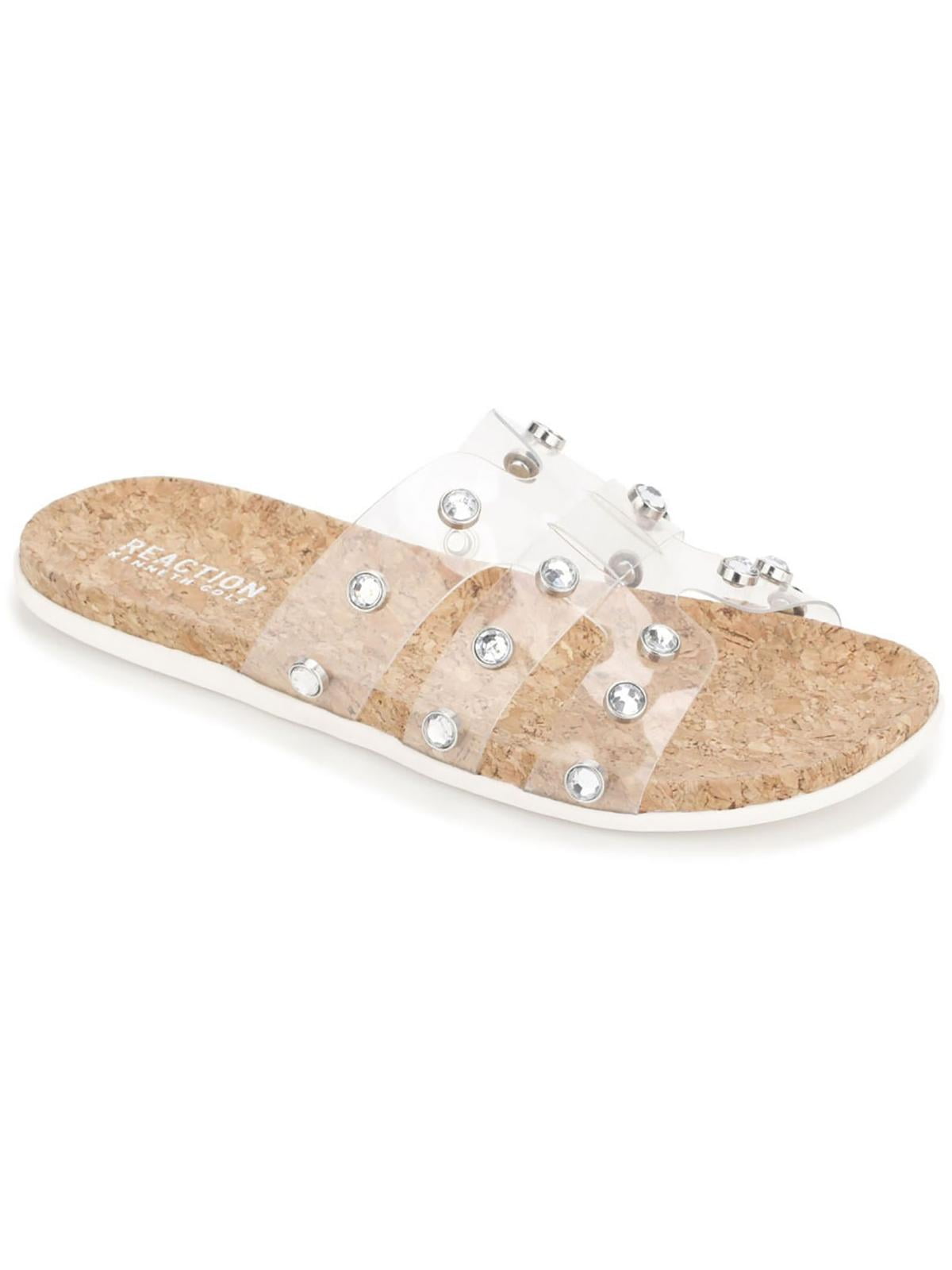 Kenneth Cole Reaction Womens Slim Embellished Cork Slide Sandals ...