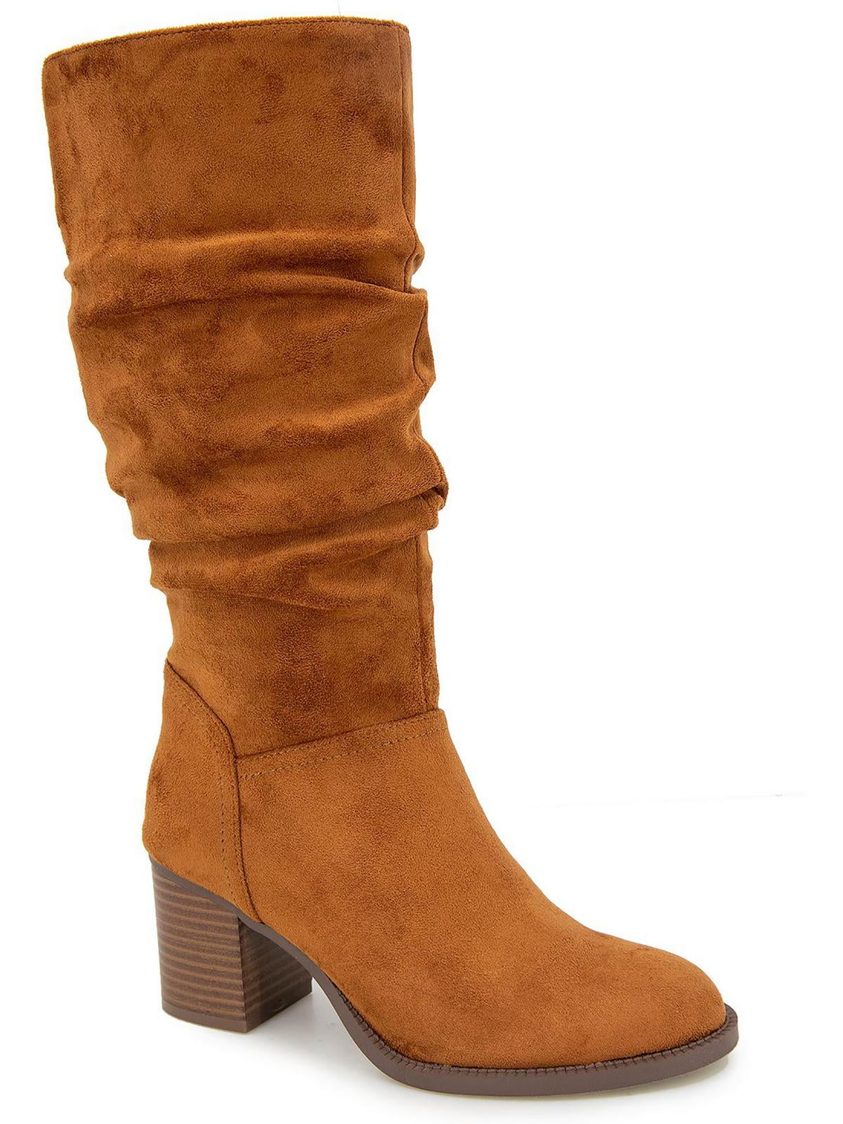 Kenneth Cole Reaction Womens Sonia Faux Suede Almond Toe Knee-High ...