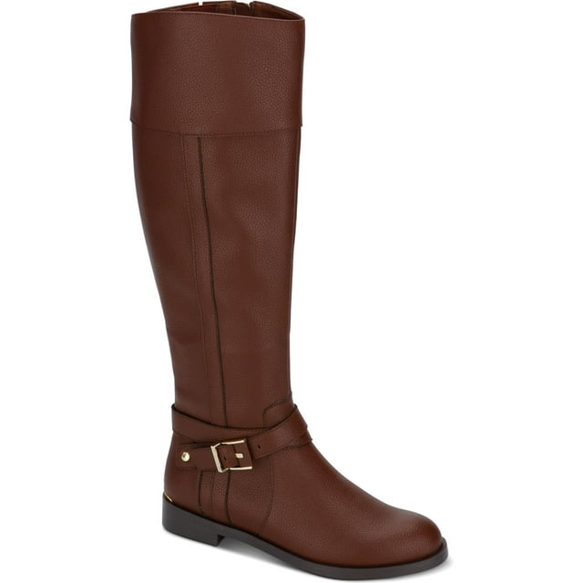 Kenneth Cole Reaction Womens Wind Riding Faux Leather Tall Riding Boots ...