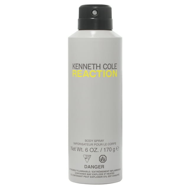 Kenneth Cole Reaction Signature Fragrance for Men - 6 oz Body Spray ...