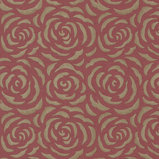 Kenneth James Rosette Red Rose Pattern Wallpaper - Walmart.com