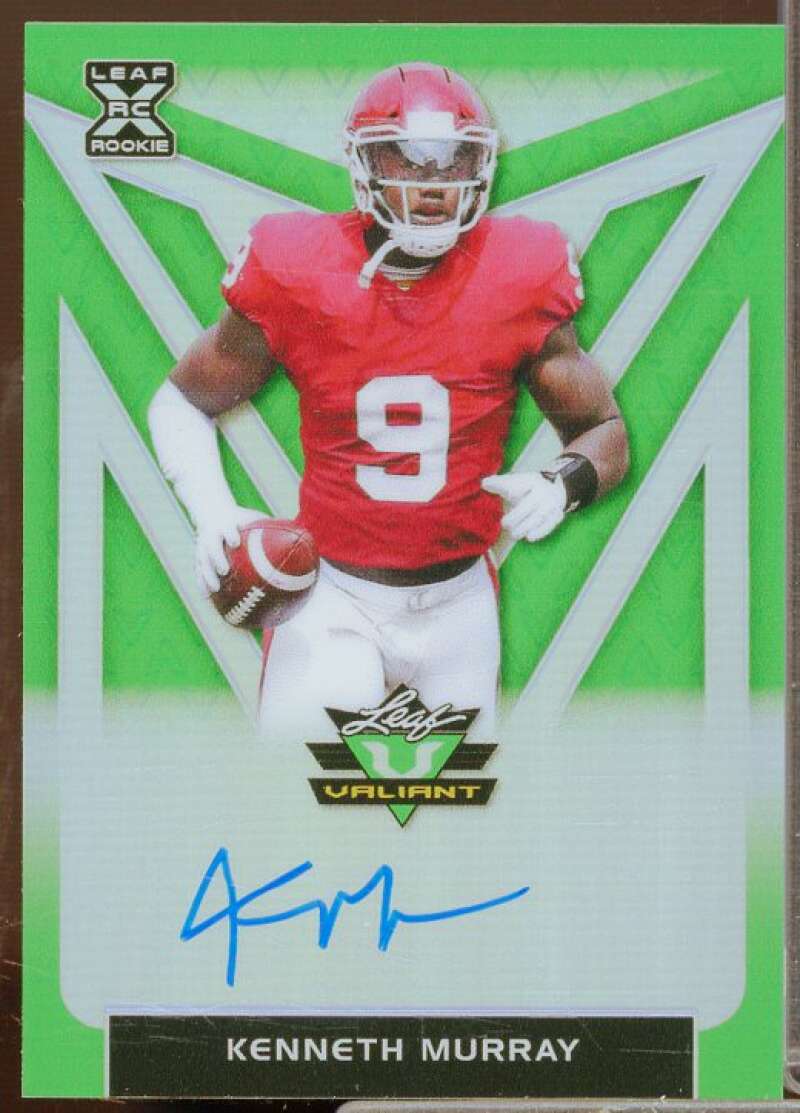 Kenneth Murray Rookie Card 2020 Leaf Valiant Green #BAKM2 - Walmart.com
