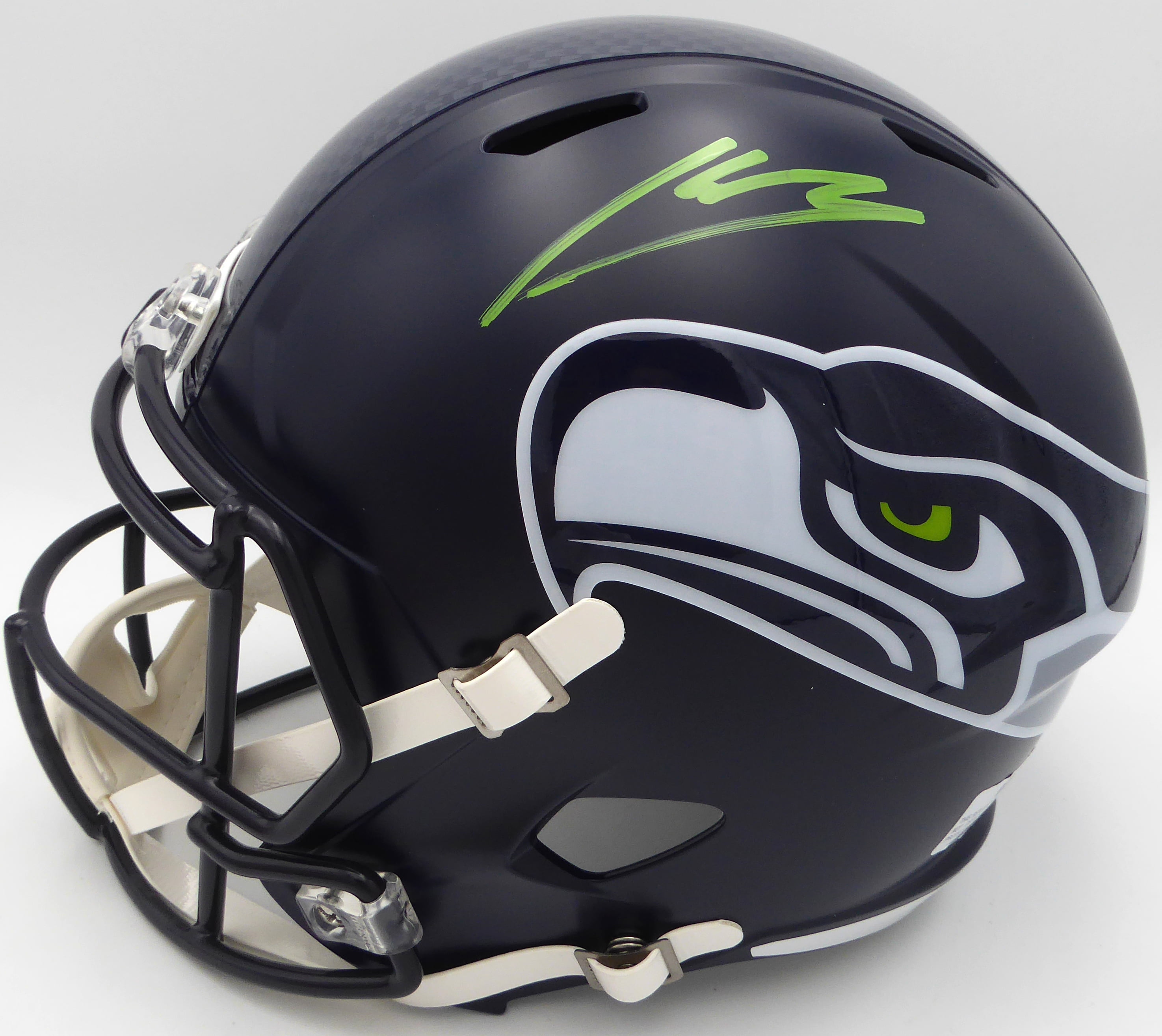 Kenneth Walker Autographed Speed Replica Full Size Helmet Seattle ...