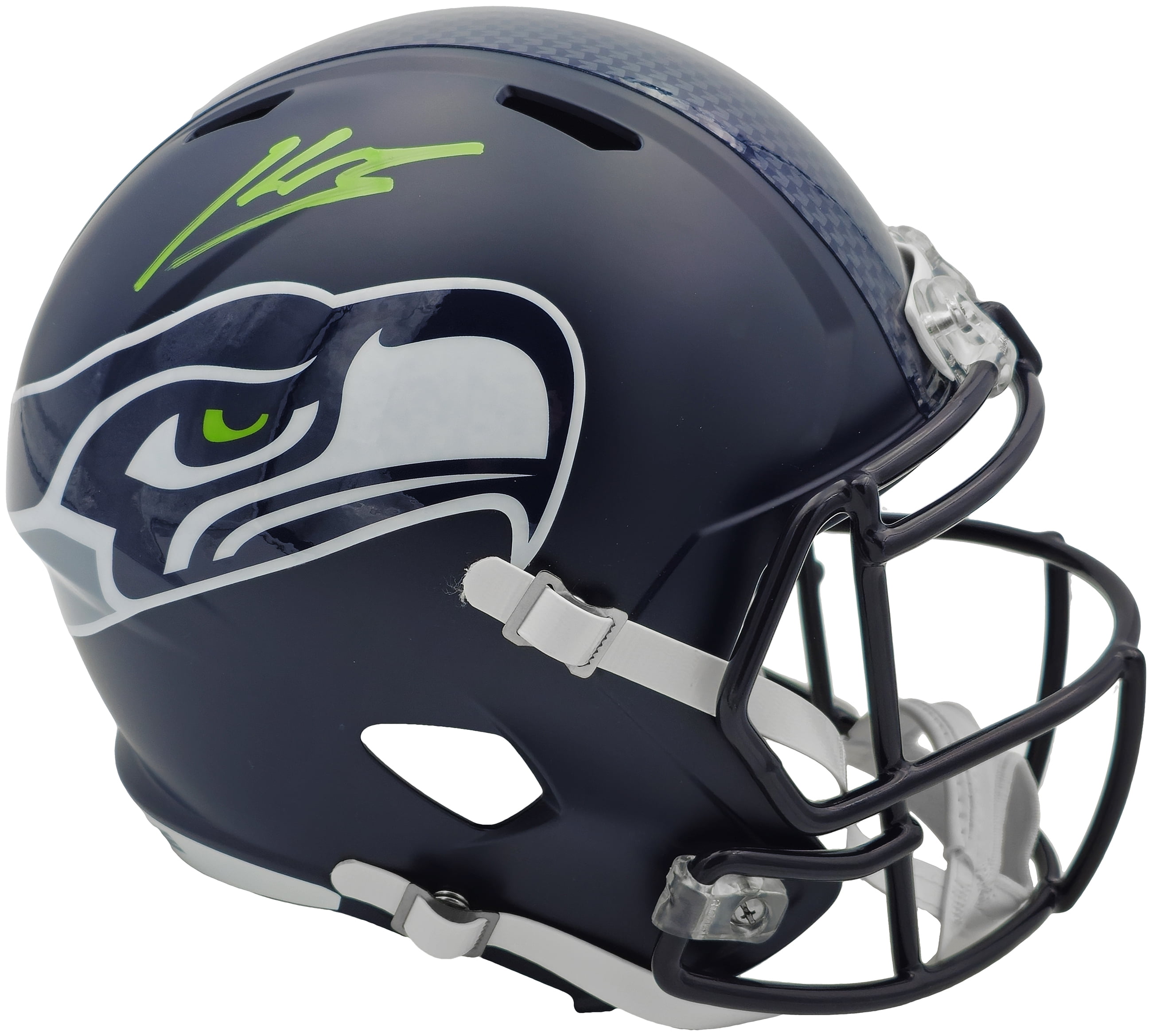 Kenneth Walker III Autographed Seattle Seahawks Blue Full Size Speed ...
